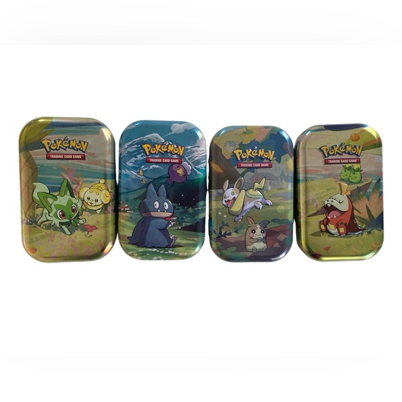 Pokemon | Toys | Lot 4 Empty Pokmon Trading Card Game Tins 275 X 45 No ...